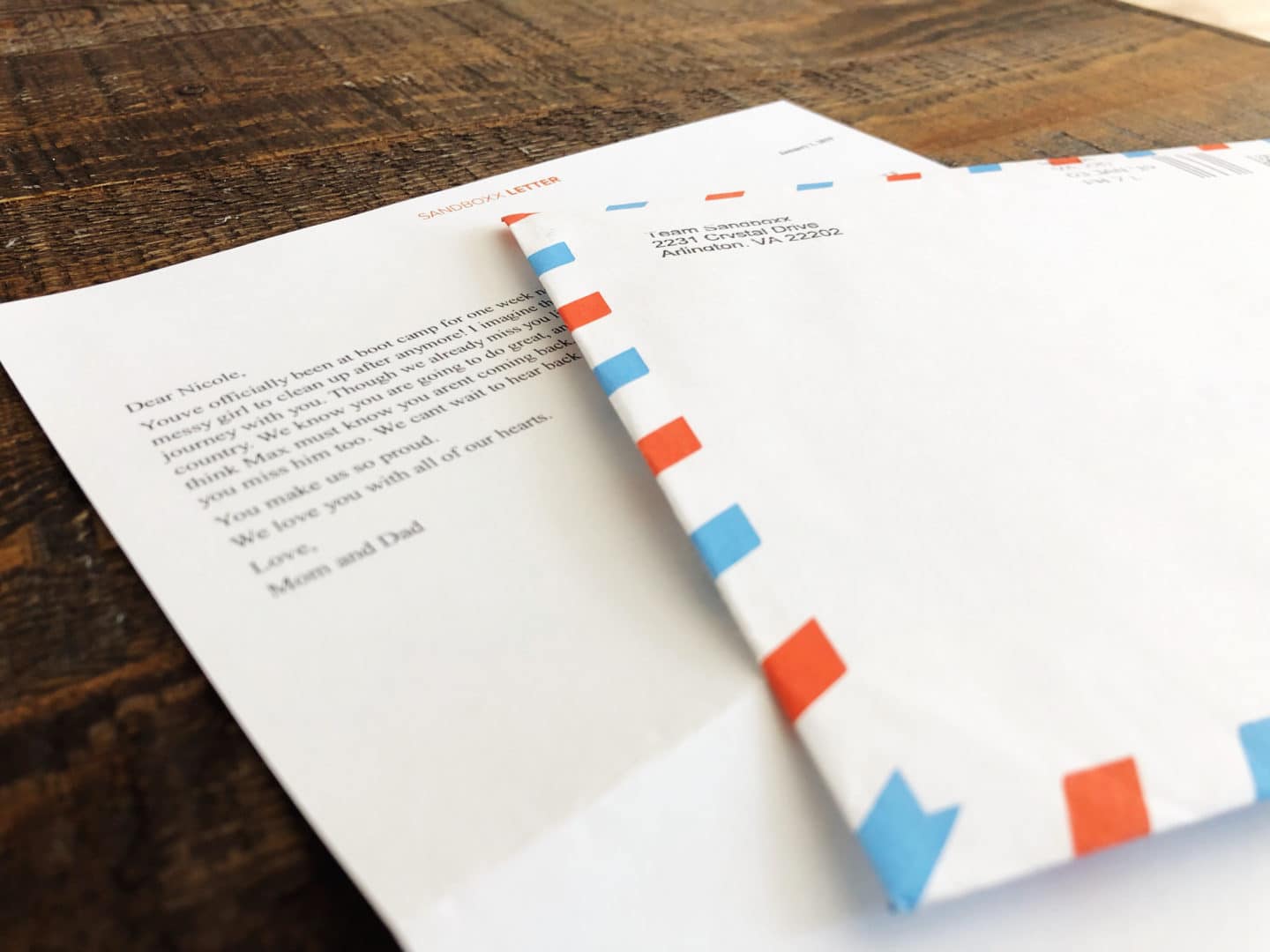 Boot Camp Letter Examples Writing Positive Letters Sandboxx