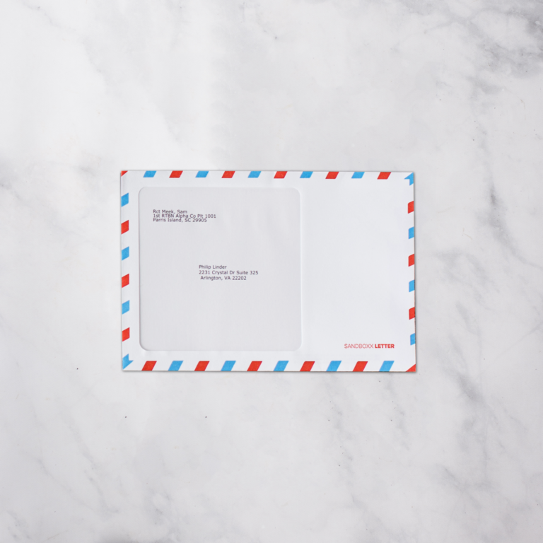 Sandboxx Letters - Sending Letters To Basic Training