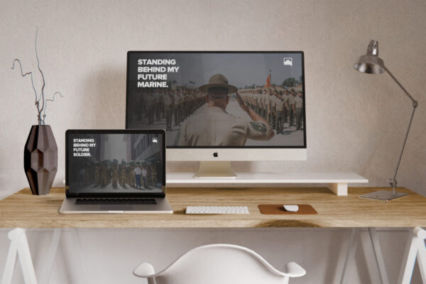 Show support for your recruit with these Zoom background images