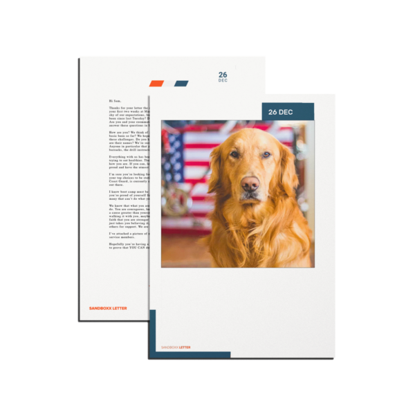 Sandboxx Letters - Sending Letters To Basic Training