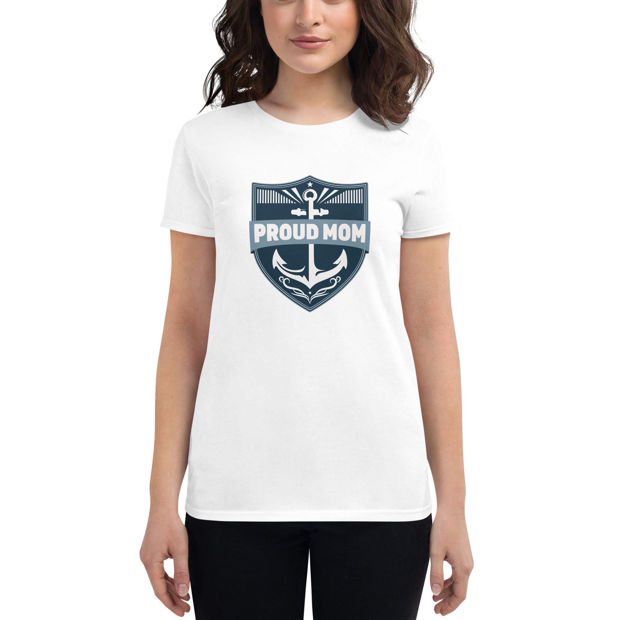 Proud Mom "Anchor" Tee