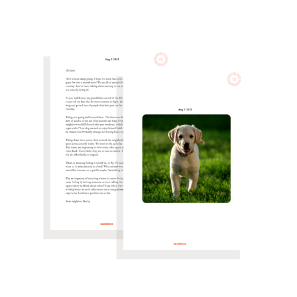 Sandboxx Letters - Sending Letters To Basic Training