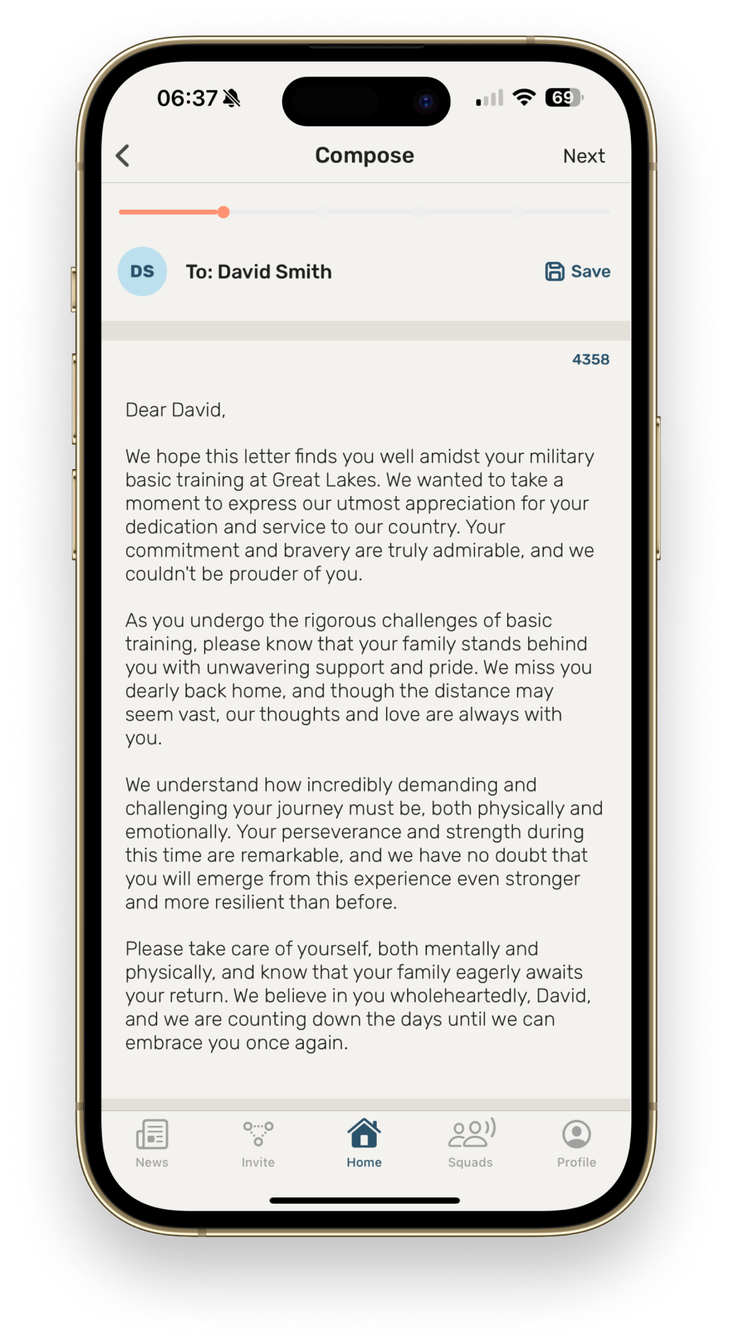 Sandboxx Letters - Sending Letters To Basic Training