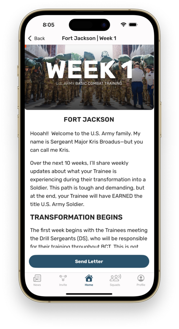 Sandboxx Letters - Sending Letters To Basic Training