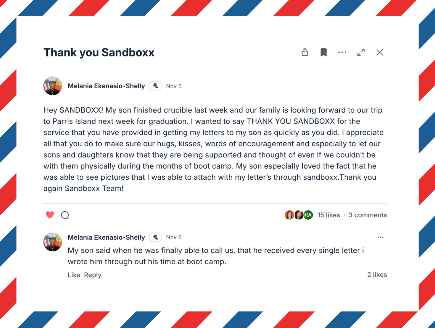 Sandboxx Community Newsletter